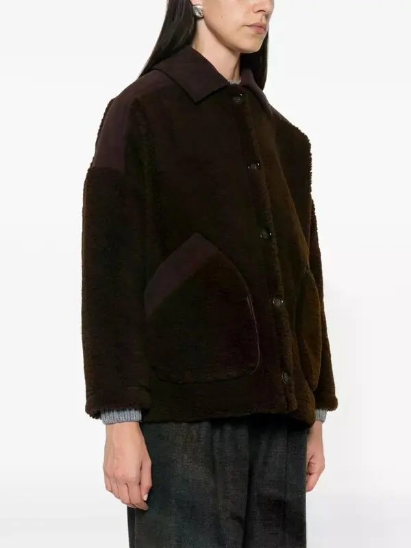 SESSUN Corduroy-panel Buttoned Jacket