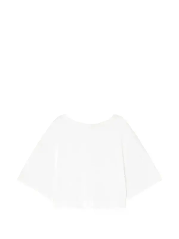 Soeur Davina Boat-neck Cropped T-shirt
