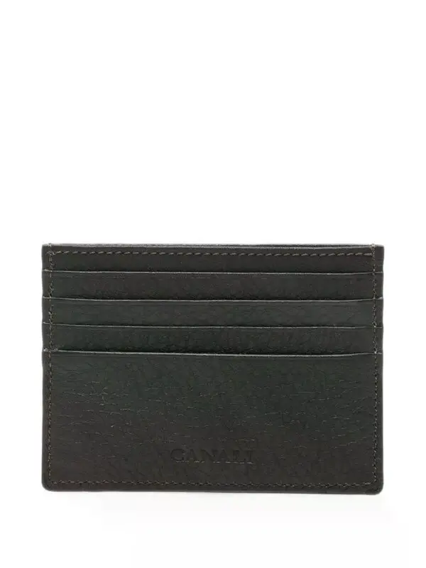 CANALI Grainy Leather Cardholder