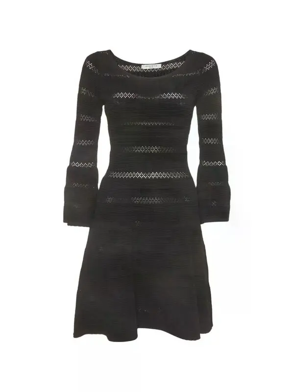 Sandro Pointelle Bell-sleeve Midi Dress