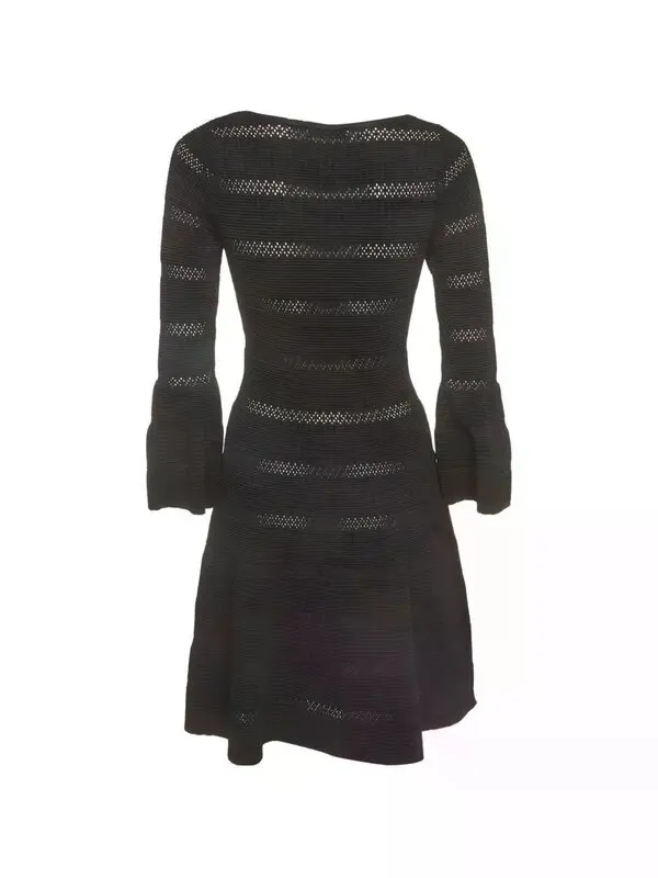 Sandro Pointelle Bell-sleeve Midi Dress