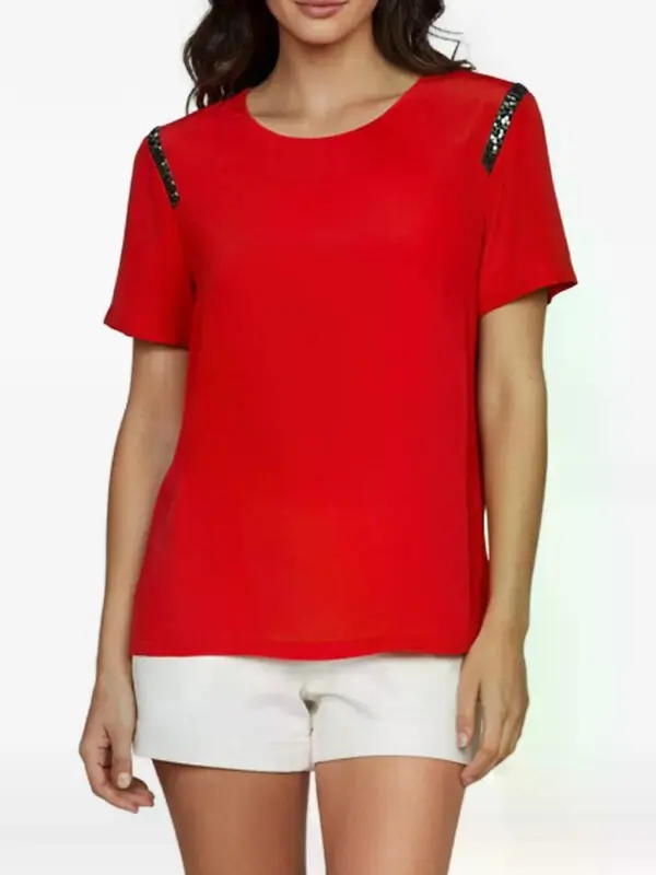 Sandro Lurex-trim Top
