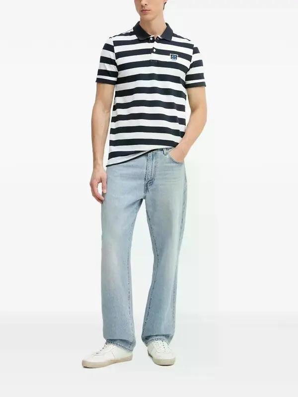 Helly Hansen Striped Logo-embroidered Polo Shirt