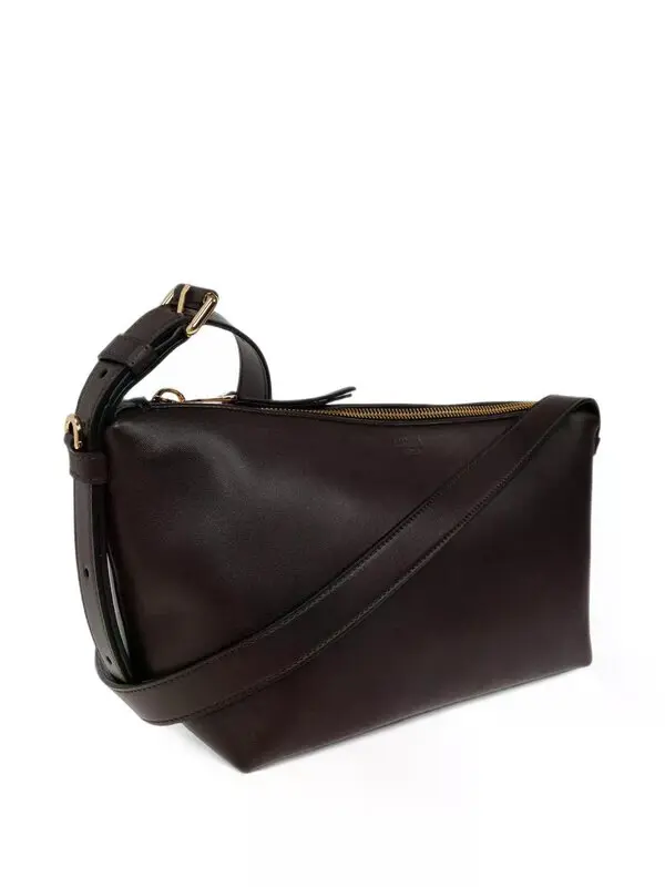 Moschino Logo-debossed Leather Shoulder Bag