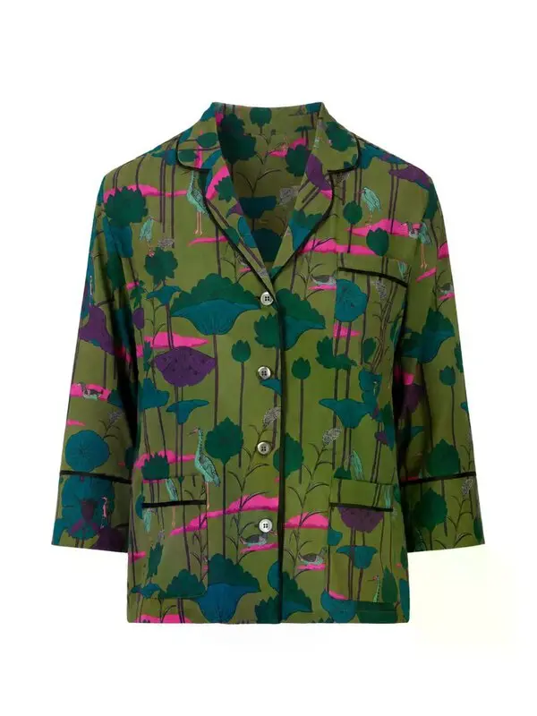 LAURA URBINATI Graphic-print Pyjama Shirt