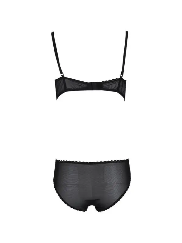 LAURA URBINATI Scalloped-edge Mesh Briefs