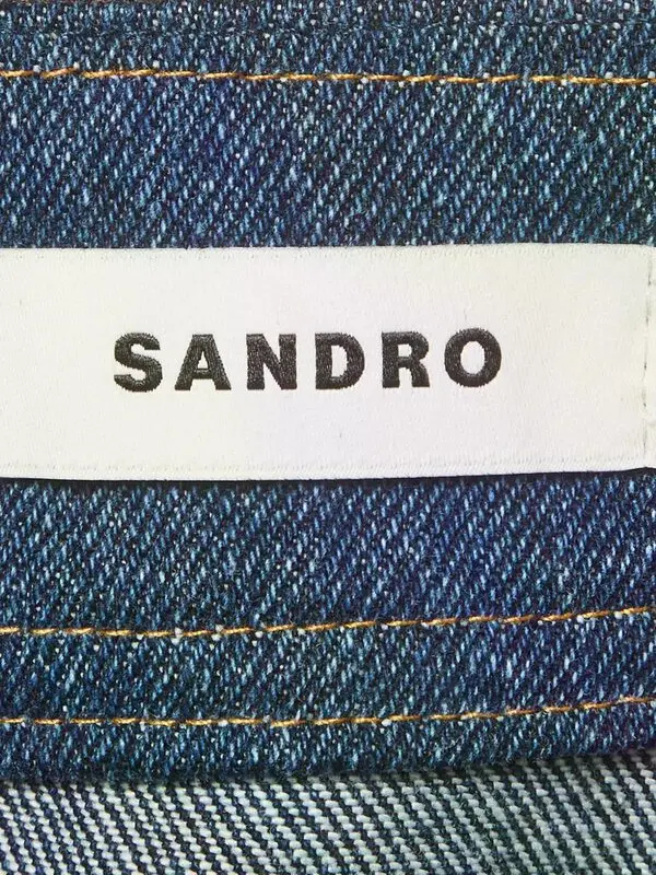Sandro Leather-insert Mini Skirt