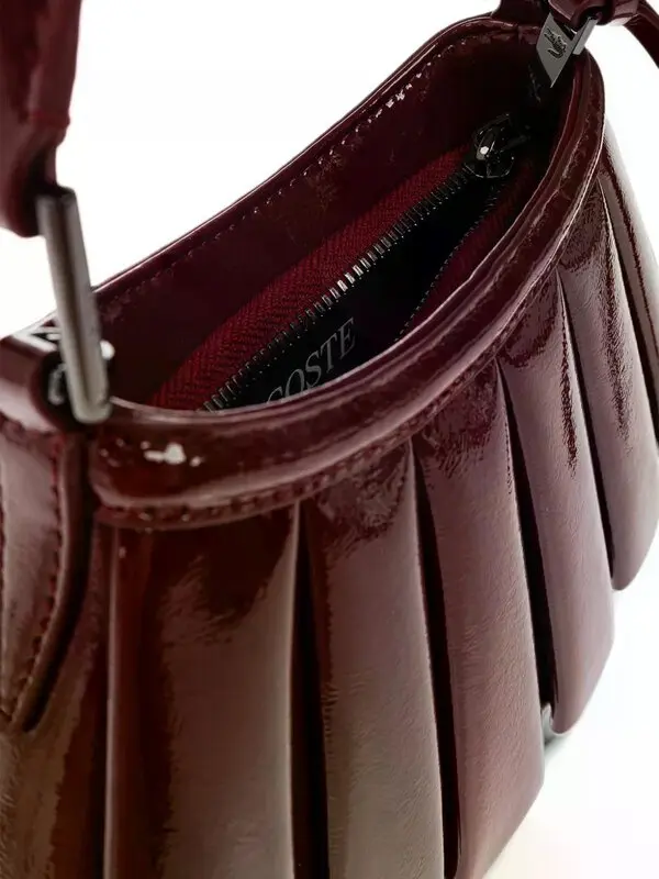 Lacoste Runway Mini Patent Leather Lenglen Purse