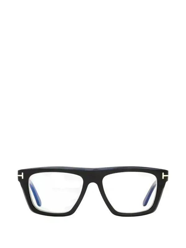 TOM FORD Blue Block Rectangular Opticals - Black