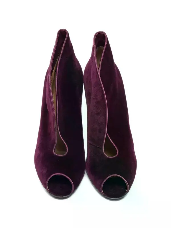 GIANVITO ROSSI Vamp Peep-toe Pumps
