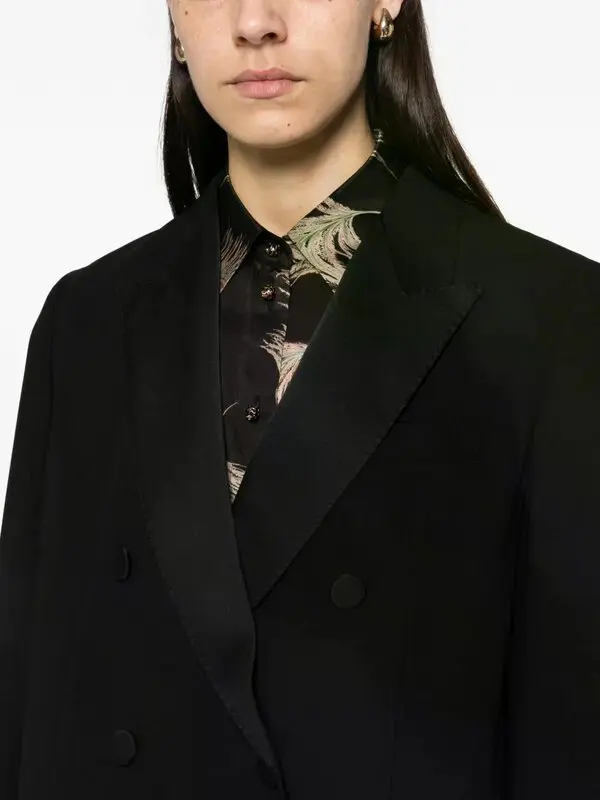 NINA 14.7 Double-breasted Peak-lapel Jacket