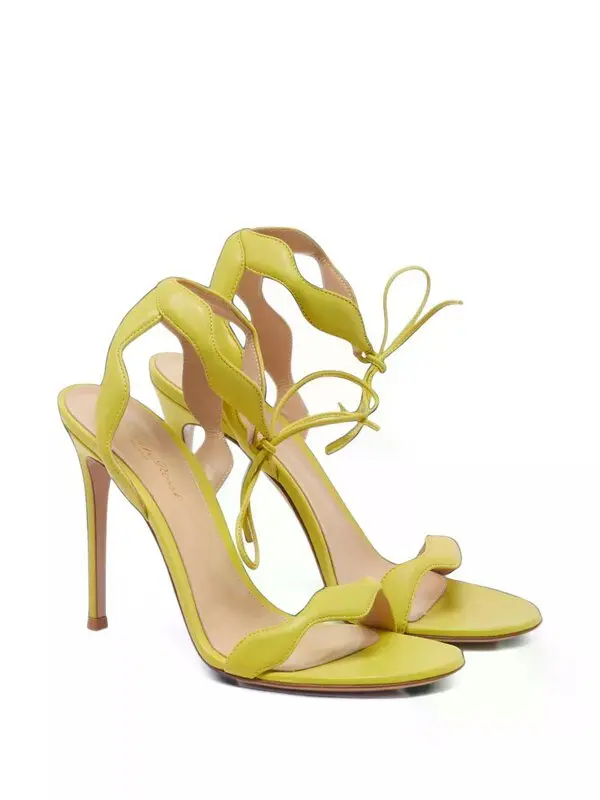 GIANVITO ROSSI Wavy Ankle-strap Sandals
