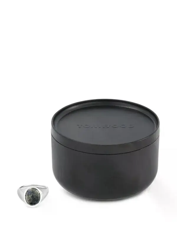 Tom Wood Lizzie Larvikite Ring