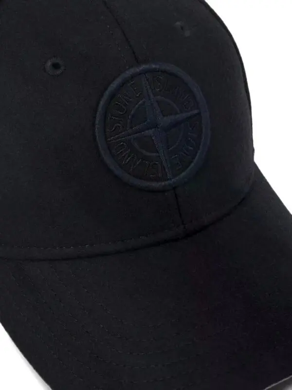 Stone Island 9100010 Wool Nylon Flannel Baseball Cap