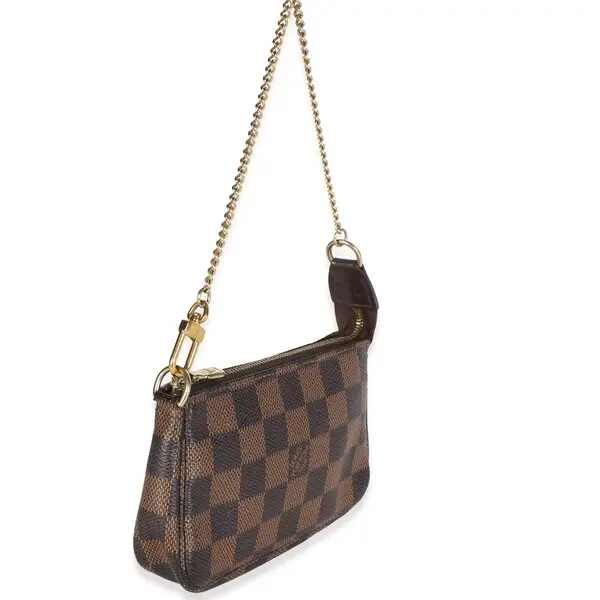 LOUIS VUITTON Damier Ebene Canvas Pochette Accessoires - Brown