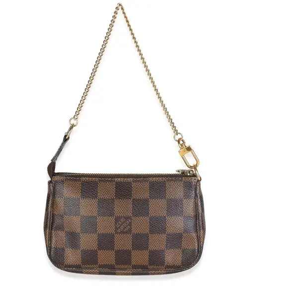 LOUIS VUITTON Damier Ebene Canvas Pochette Accessoires - Brown