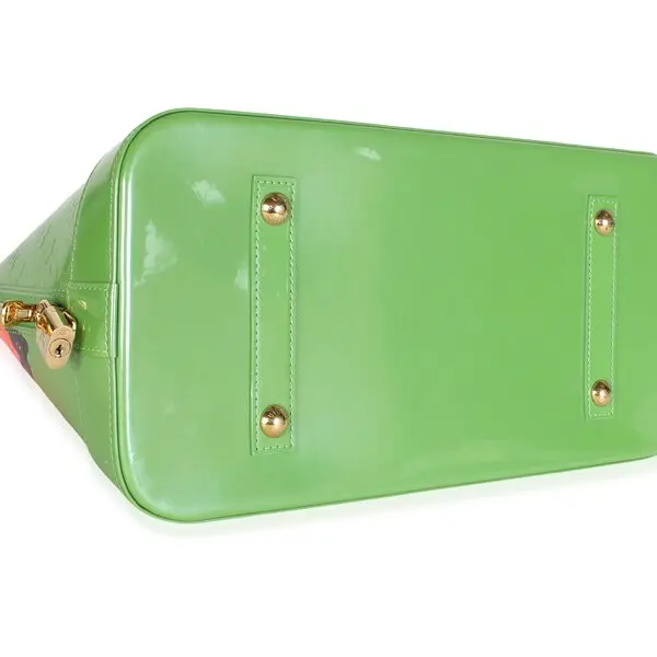 LOUIS VUITTON X Stephen Sprouse Vert Tonic Monogram Vernis Roses Alma Gm - Green