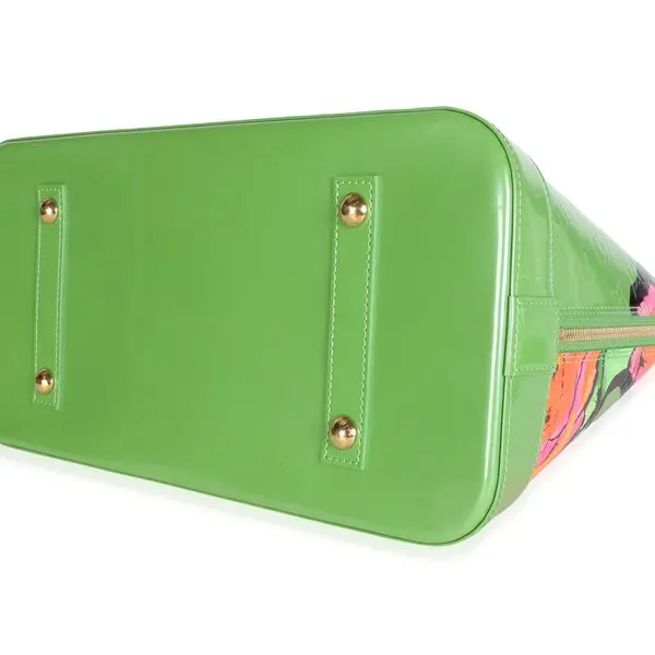 LOUIS VUITTON X Stephen Sprouse Vert Tonic Monogram Vernis Roses Alma Gm - Green