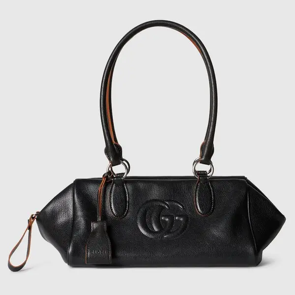 Gucci Medium Boston Bag With Double G Detail Leather