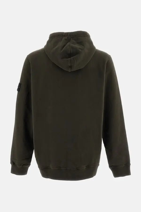 STONE ISLAND Cotton Hooded Sweatshirt