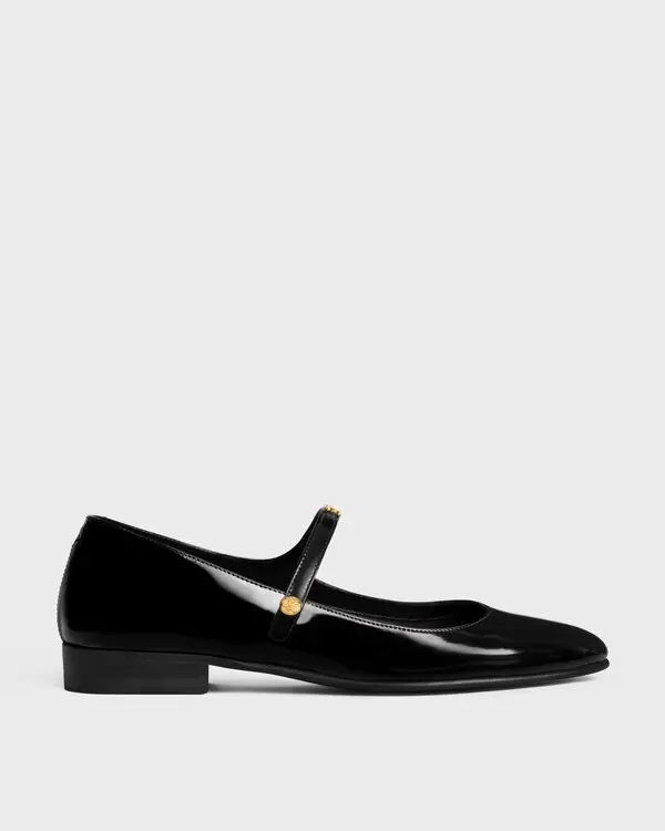 Celine Leather Mary-jane Ballets