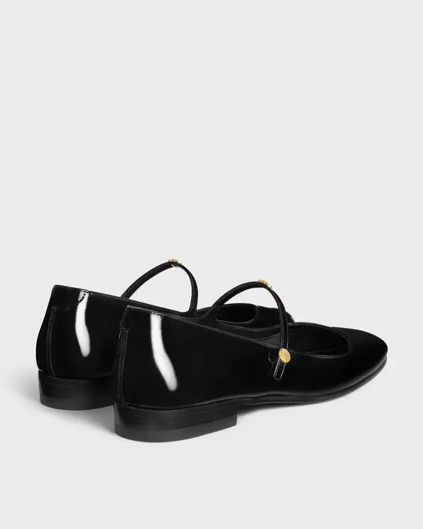 Celine Leather Mary-jane Ballets