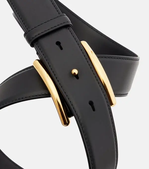 ALAIA Curve Leather Belt