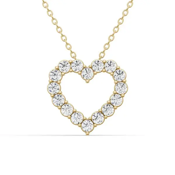 SEREIA OFFICIAL 14k Gold 0.5 Ct With Lab Diamonds Sereia's Heart Pendant Gold - Yellow