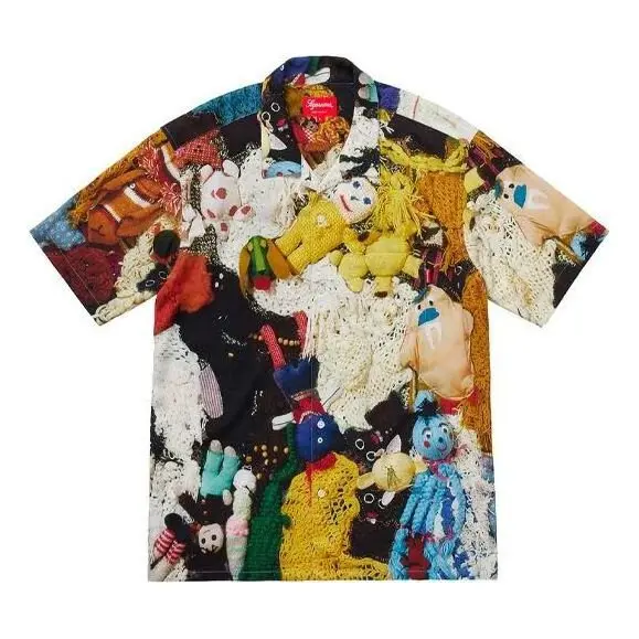 Supreme Fw18 Mike Kelley More Love Hours Than Can Ever Be Repaid Rayon Shirt 'multicolor - Multi Color