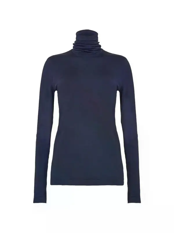 Wolford Luxe Roll-neck Long-sleeve T-shirt - Blue