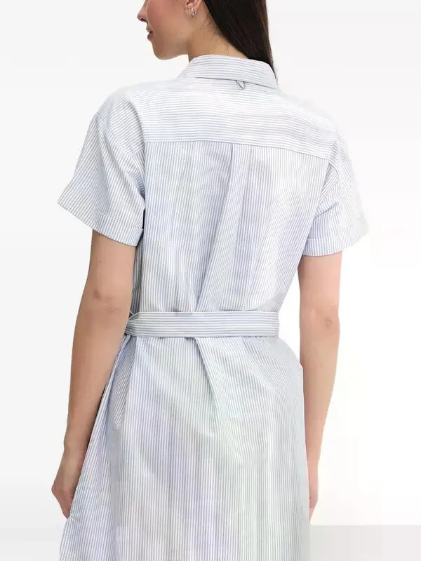 Helly Hansen Striped Belted Shirt Mini Dress