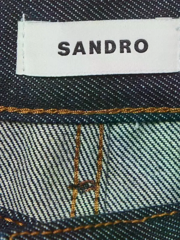 Sandro Kaja Curved-leg Jeans