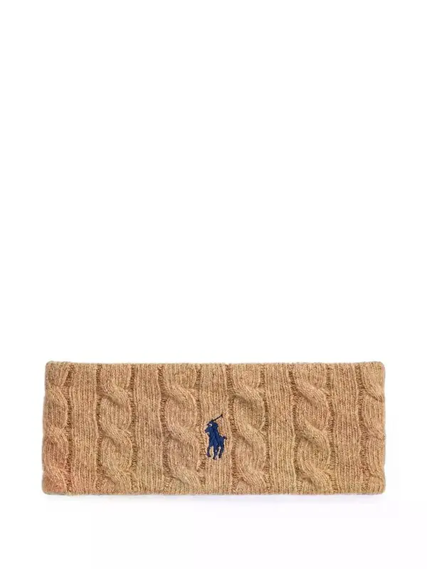 Polo Ralph Lauren Cable-knit Wool-cashmere Headband - Neutrals