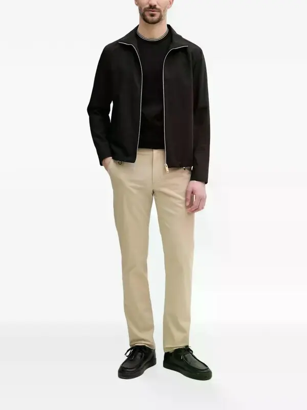 Karl Lagerfeld Logo-embroidered Tipped T-shirt
