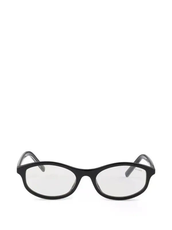 Prada Sunglasses With The Iconic Metal Plaque - Black