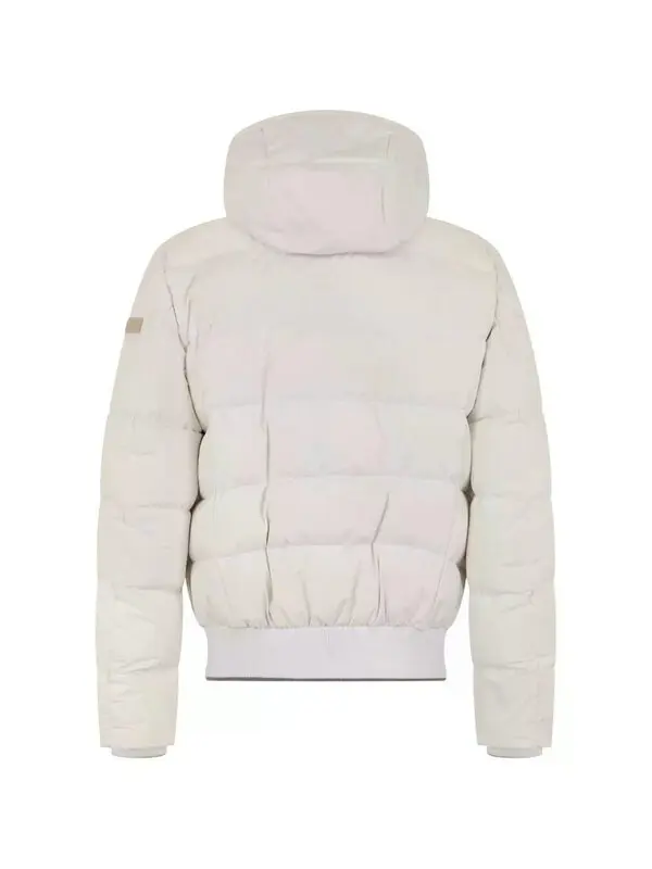 MOORER Wright-vt Hooded Sheepskin-trim Padded Jacket