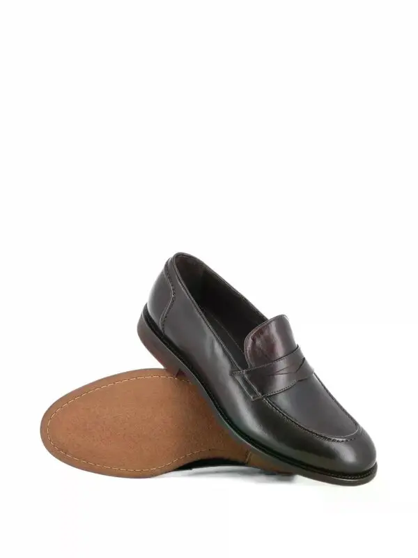 TASSINARI Leather Penny Loafers