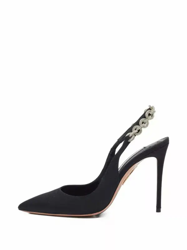 AQUAZZURA Love Link Slingback Heeled Pumps