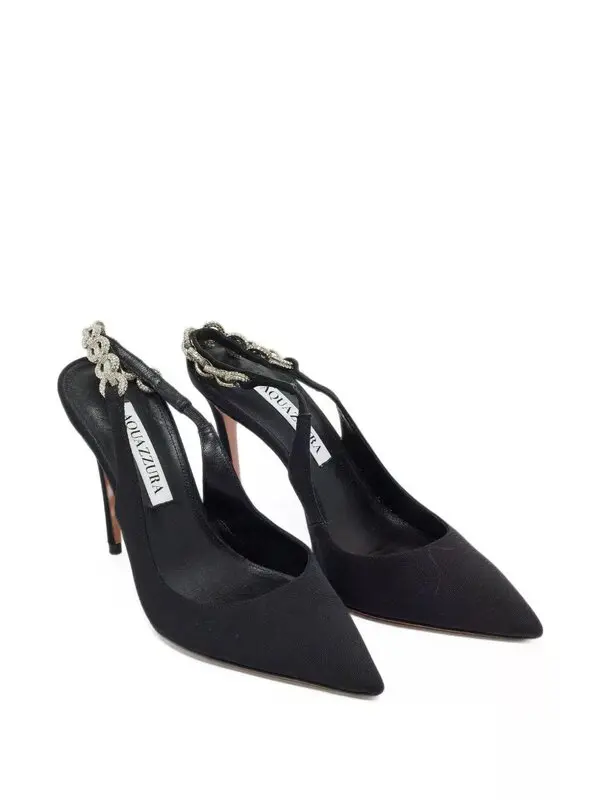 AQUAZZURA Love Link Slingback Heeled Pumps