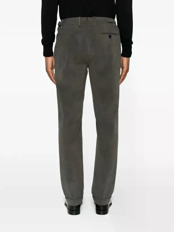 BERWICH Retro Long Pleated Straight-leg Trousers