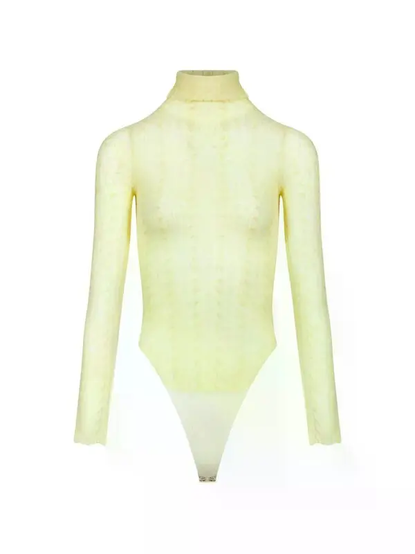 HAIKURE Margie Cable-knit Roll-neck Bodysuit