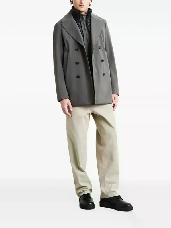 RRD Surflex Double-breasted Layered-detail Coat