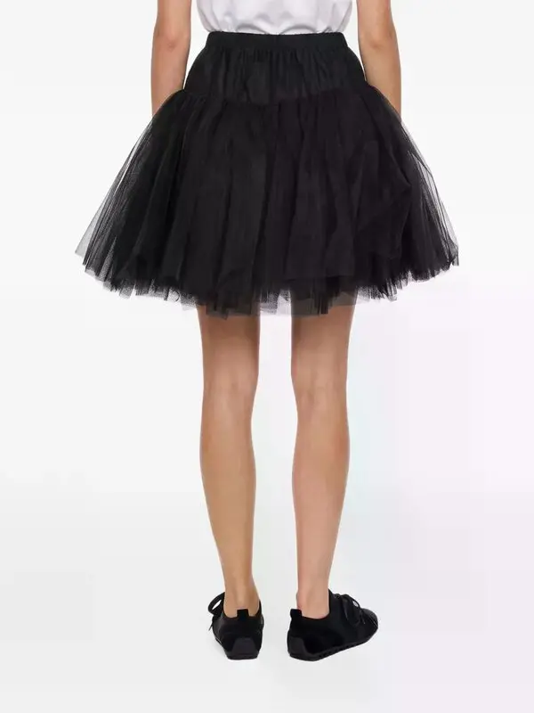 Simone Rocha Tulle-layered Gathered Mini Skirt