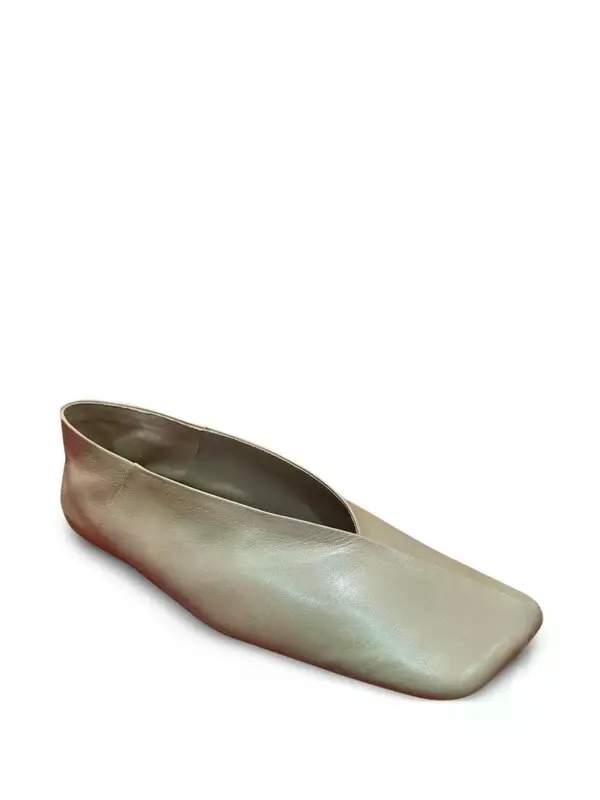 JIL SANDER Square-toe Ballet Flats - Neutrals