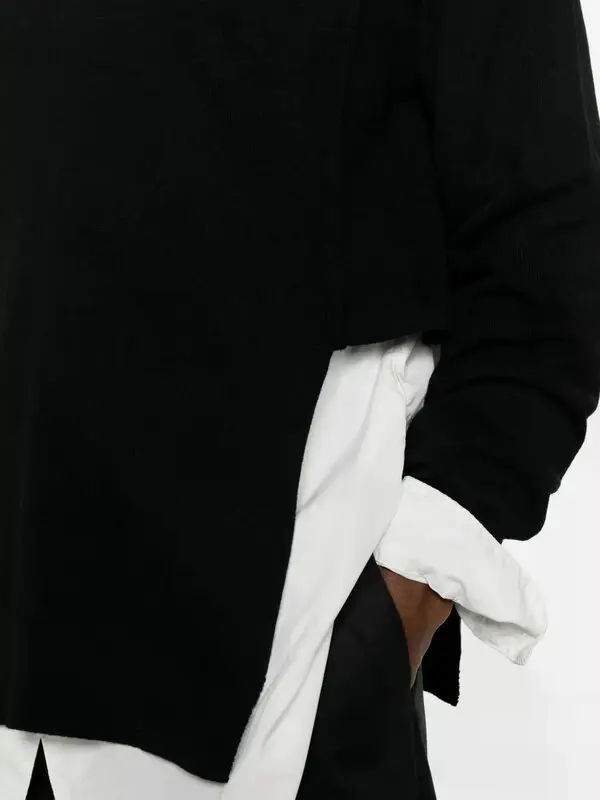 Comme Des Garçons Long-sleeve Layered-detail Sweater