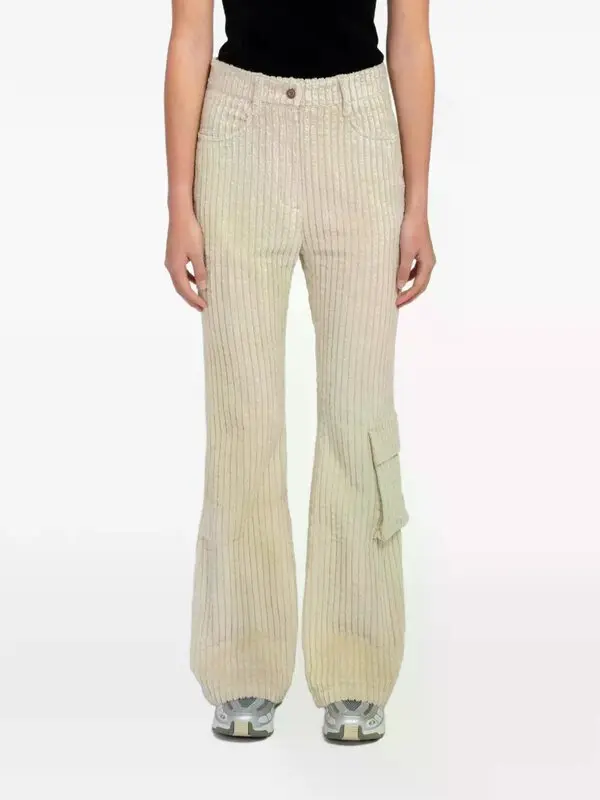OPEN YY Corduroy-texture Flared Trousers