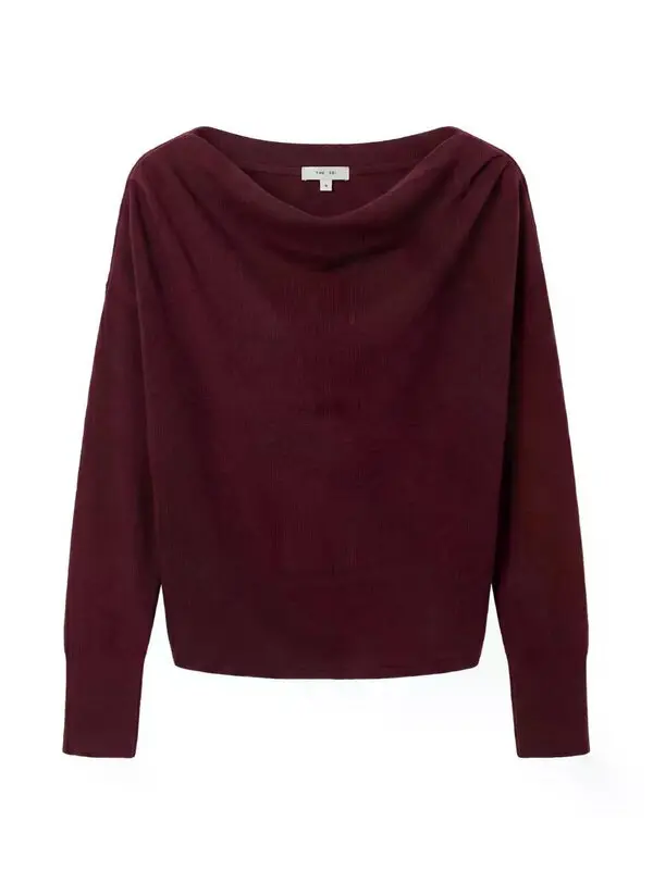 THE SEI Asymmetric Draped Sweater