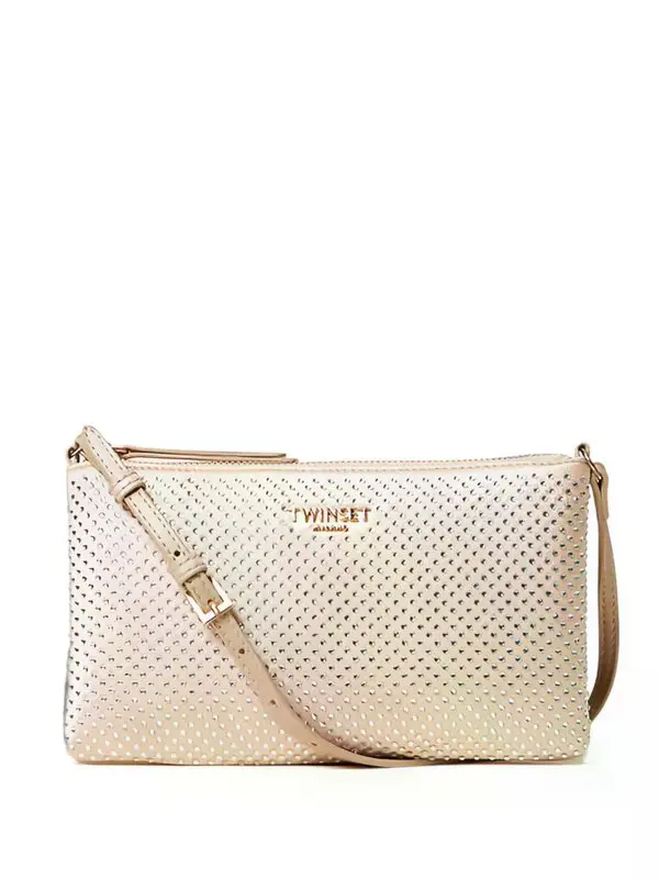 TWINSET Mini Satin Bag With Rhinestones