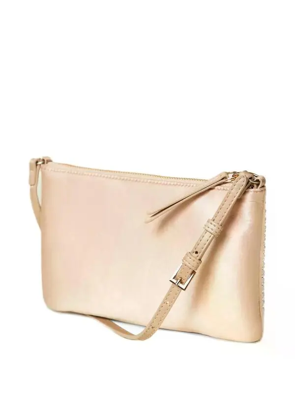 TWINSET Mini Satin Bag With Rhinestones - Neutrals