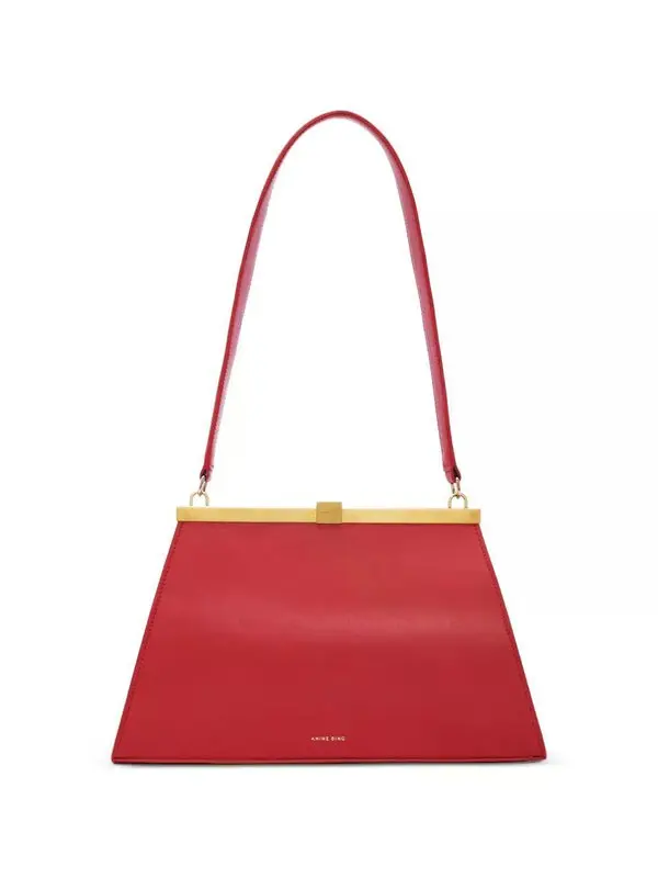 ANINE BING Anine Smooth Leather Shoulder Bag - Red